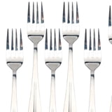 Unique Bargains Stainless Steel Dinner Forks 7 Inch 8-Piece Silverware ...