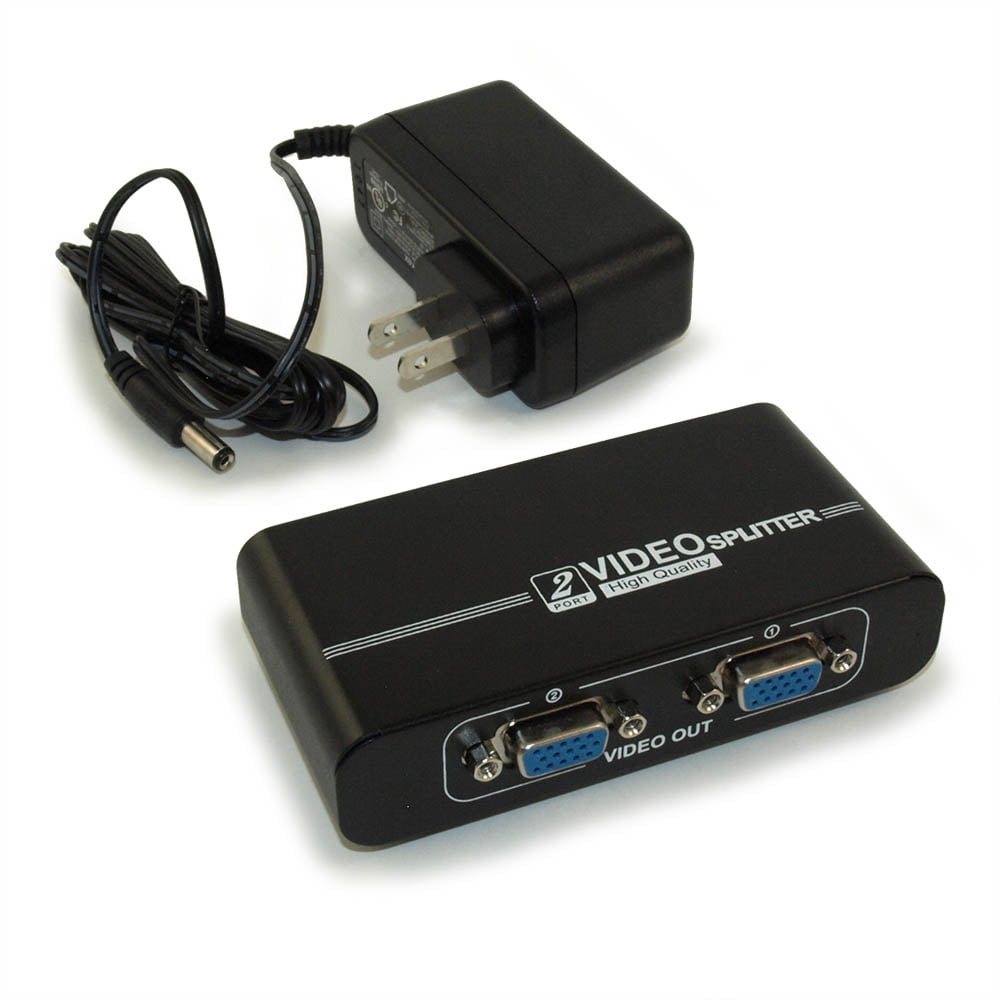 2-Way VGA AMPLIFIED Splitter, 350 MHz to 1920x1400 - Walmart.com