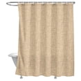 Shower Curtain Waterproof for Bathroom 72x72 Inch, Khaki Linen Texture ...