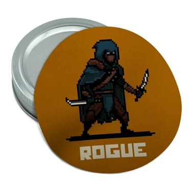 8-Bit Retro Pixel Cleric Priest Healer Games RPG Round Rubber Non-Slip ...