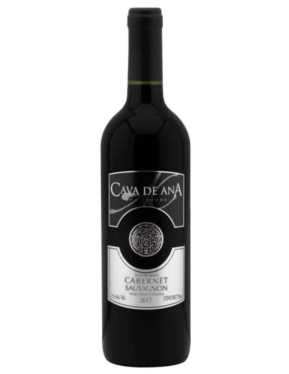 Pack de 6 Vino Tinto Cava De Ana Cabernet Sauvignon 750 ml Cava De Ana ...