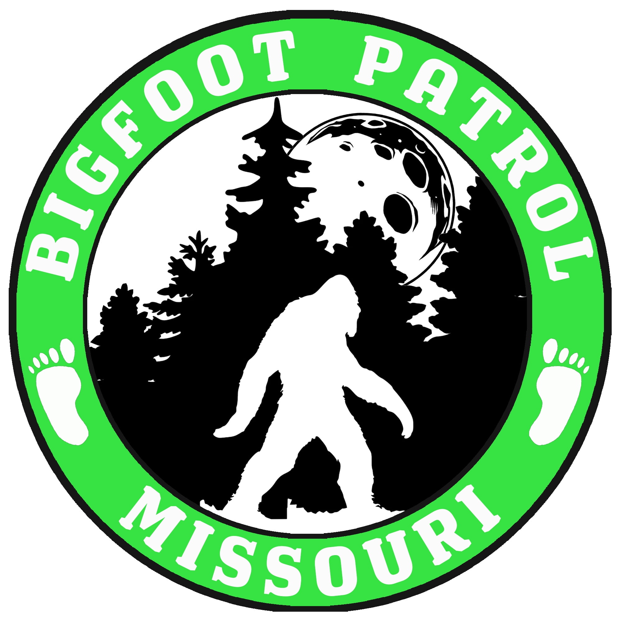 Paper Paper & Party Supplies Bigfoot Forest Service Vinyl Sticker ...