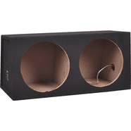 QPower QBOMB12V Dual 12" Vented Ported Subwoofer Sub Box with Bedliner ...