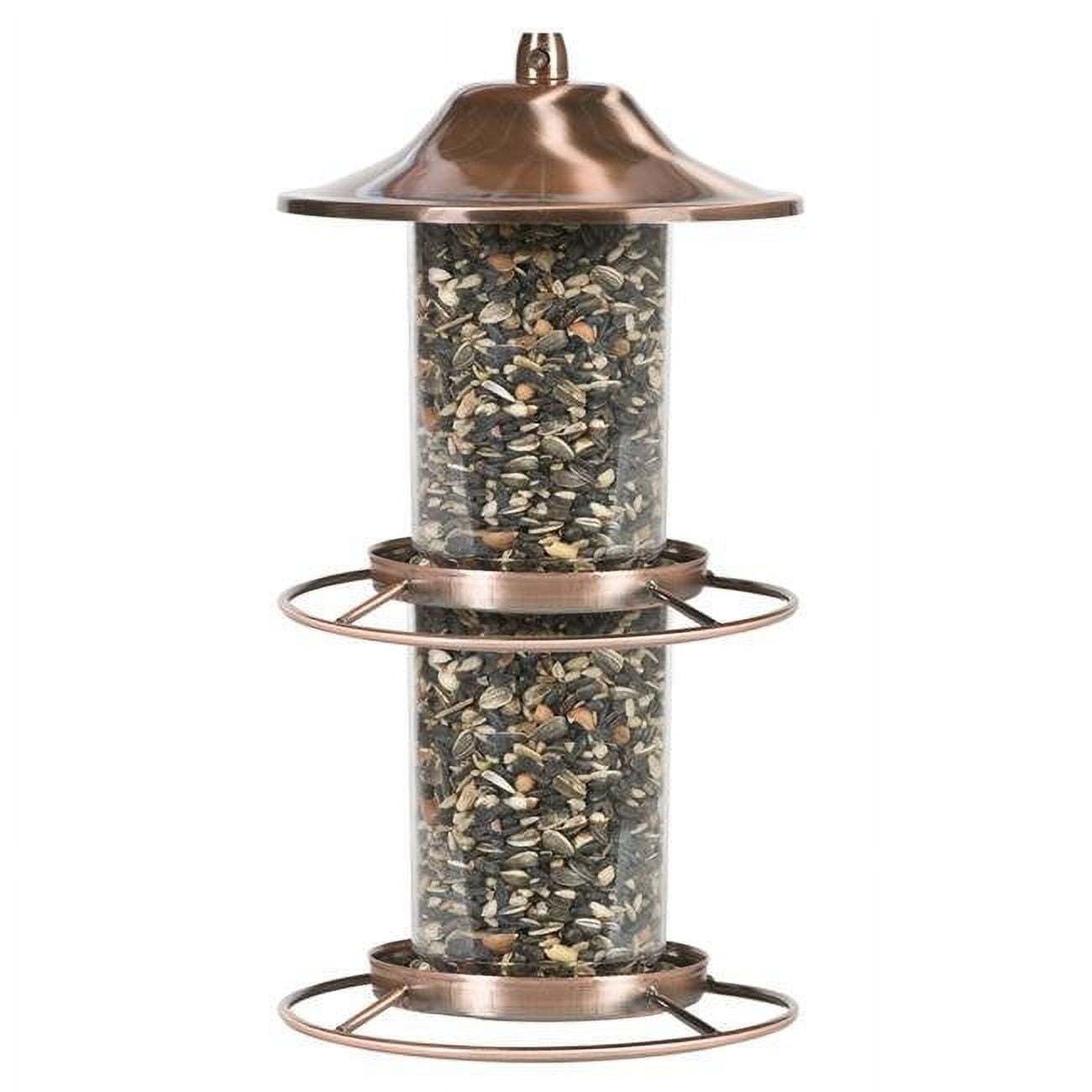 Click here for Perky-Pet 325c 2-Tier Copper Panorama Bird Feeder prices