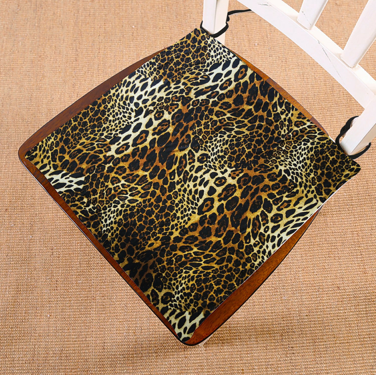 ECZJNT Leopard skin seat pad chair pads seat cushion 16x16 Inch ...