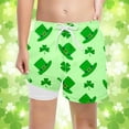 Boys Swim Shorts Saint Day Print Lightweight Dry Activities Beach ...
