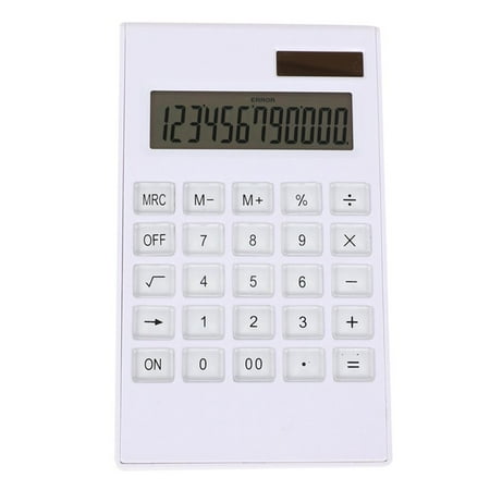 12 Digit Desk Solar Calculator Large Buttons Financial Business ...