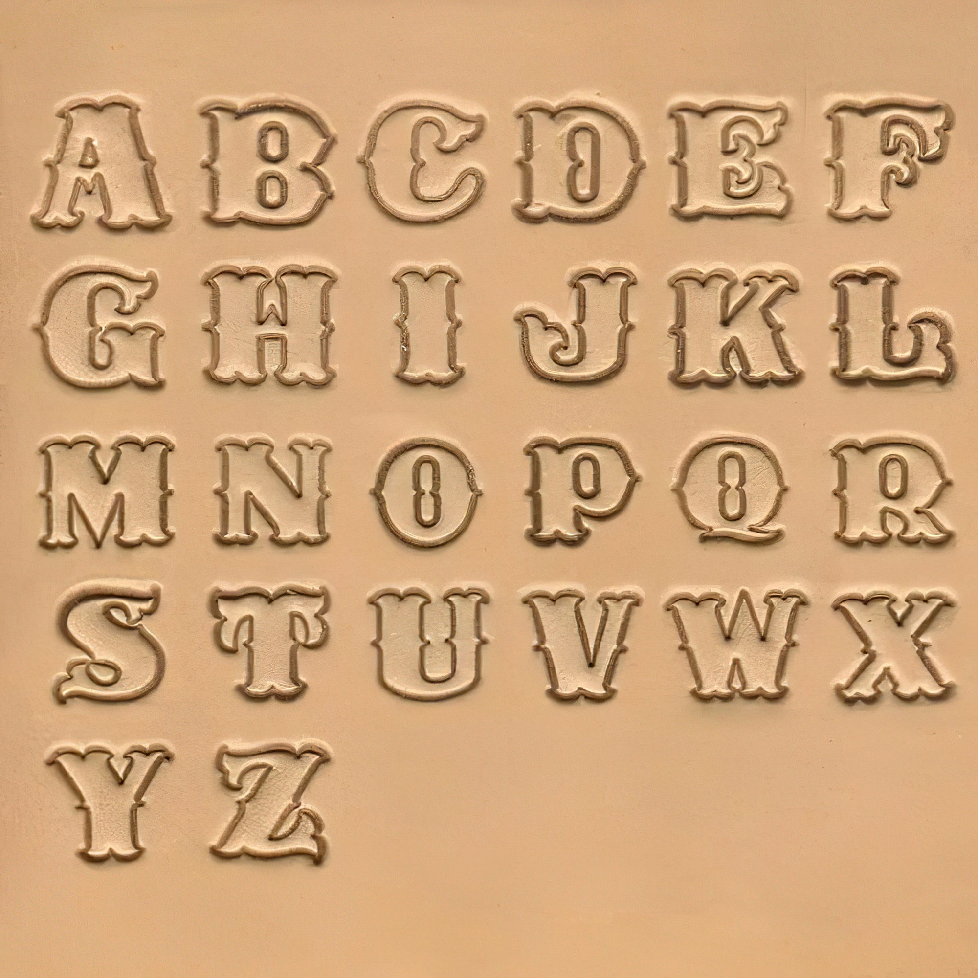 19mm (3/4") Uppercase Alphabet Stamp Set - Walmart.com