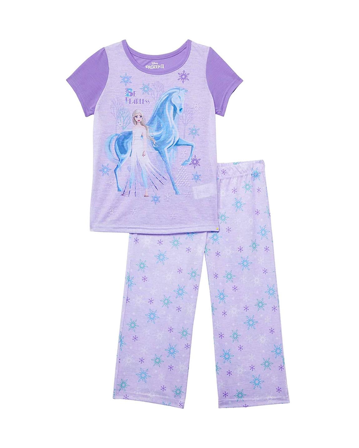Frozen 2 Girls Pajama Elsa and Anna Costume Top and Pants Sleepwear ...