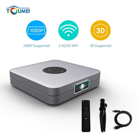 TOUMEI Portable Smart LED DLP Projector Support 1080P 3D 3800 Lumens ...