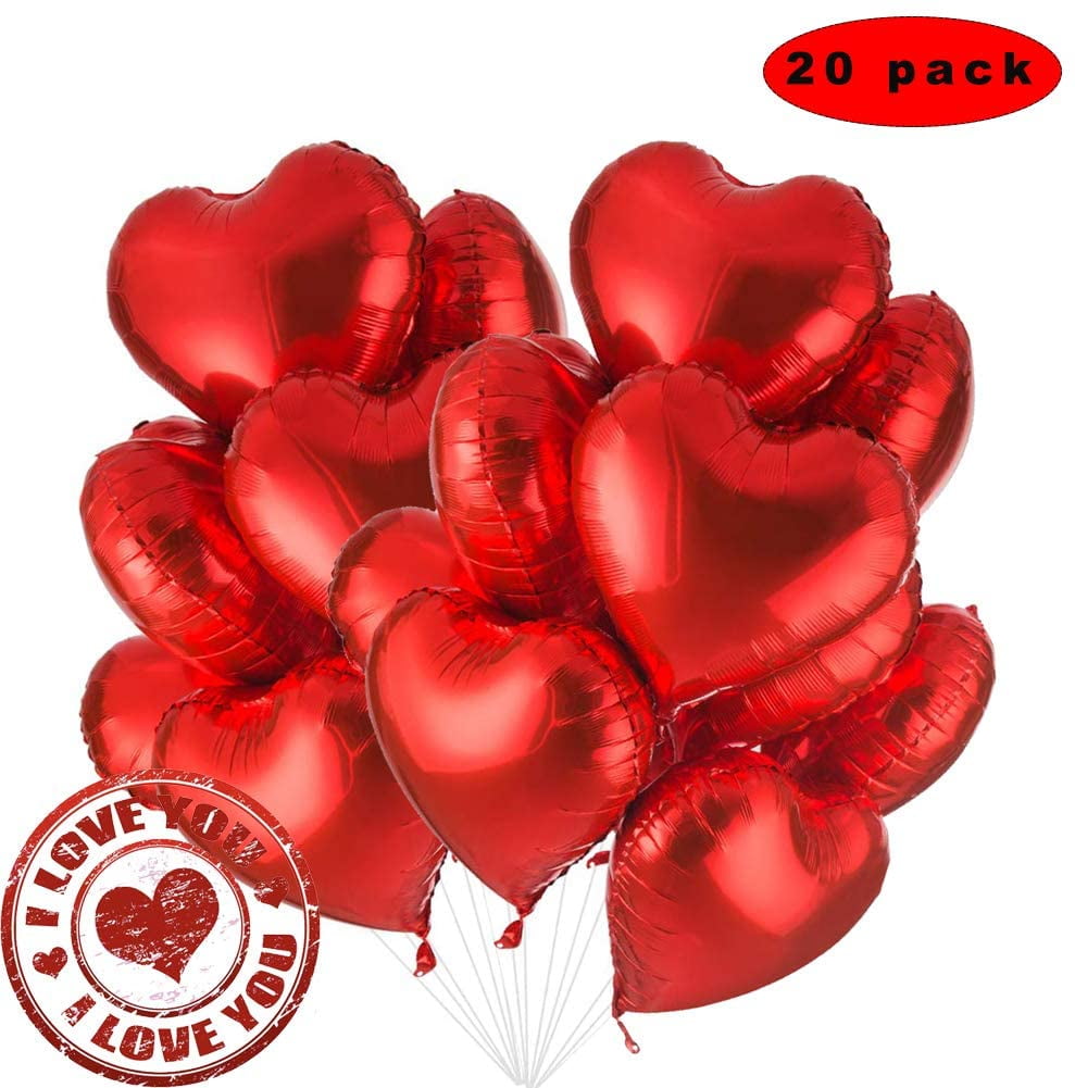 Heart Shaped Balloons Heart Shaped Foil Balloons Birthday Proposal
