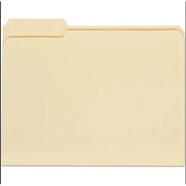 UNE 92187 1 by 3 Tab Cut File Folders-Top Tab - Manila, Letter Size ...