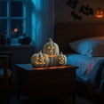 Halloween Fall Pumpkin Lanterns for Home 8.7 inches,Handmade Terracotta ...
