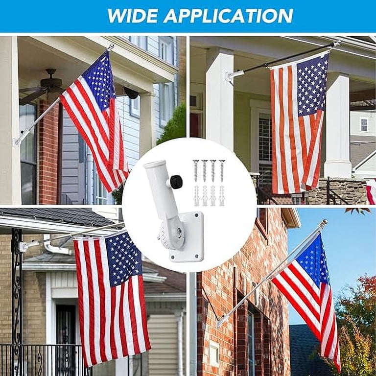 Flag Mounting Bracket HOOPLE Flag Pole Holder For Outside House ...