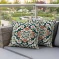 Abstract Flowers Outdoor Waterproof Throw Pillow Covers Set of 2, 24 ...
