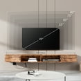 70 Inch Floating TV Stand with Charging Station&Storage Cabinet for TVs ...