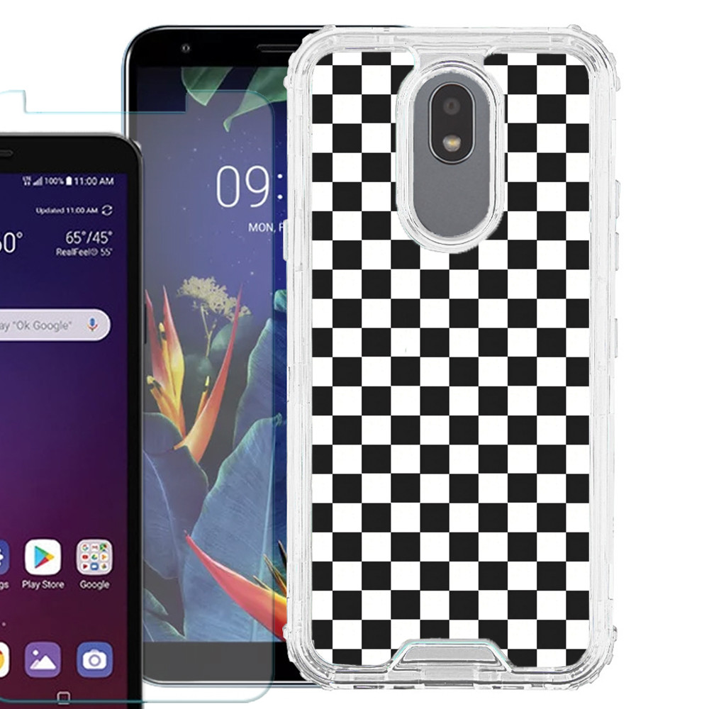 For LG Tribute Royal / LG Prime 2 Case, 3-Layer Hybrid Bumper Phone ...