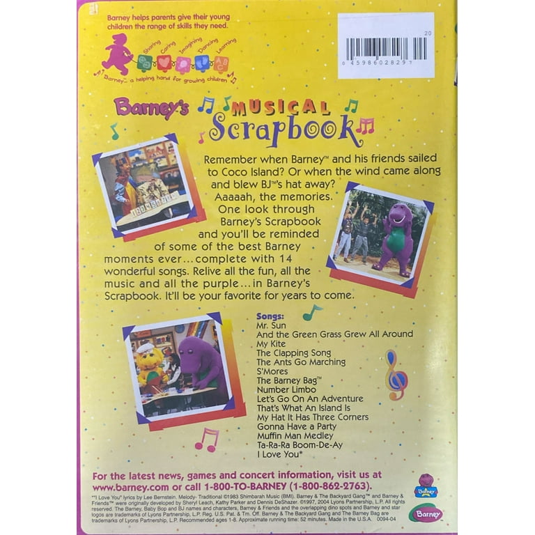 Barney Musical Scrapbook