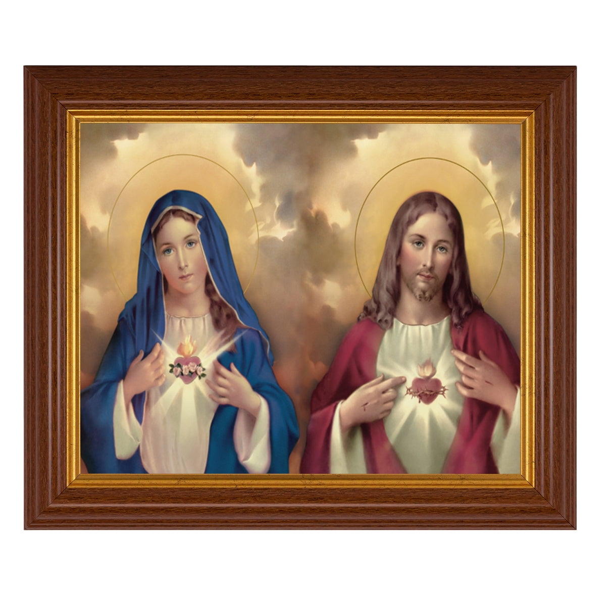 The Sacred Hearts Picture Framed Wall Art Decor, Large, Traditional ...