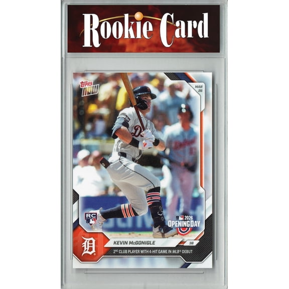 Certified Mint+ Kevin McGonigle 2026 Topps Now #7 4-Hit MLB Debut ...