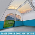 HIKERGARDEN, 6 Person Camping Tent, 120x96x76 inches, Easy Setup ...