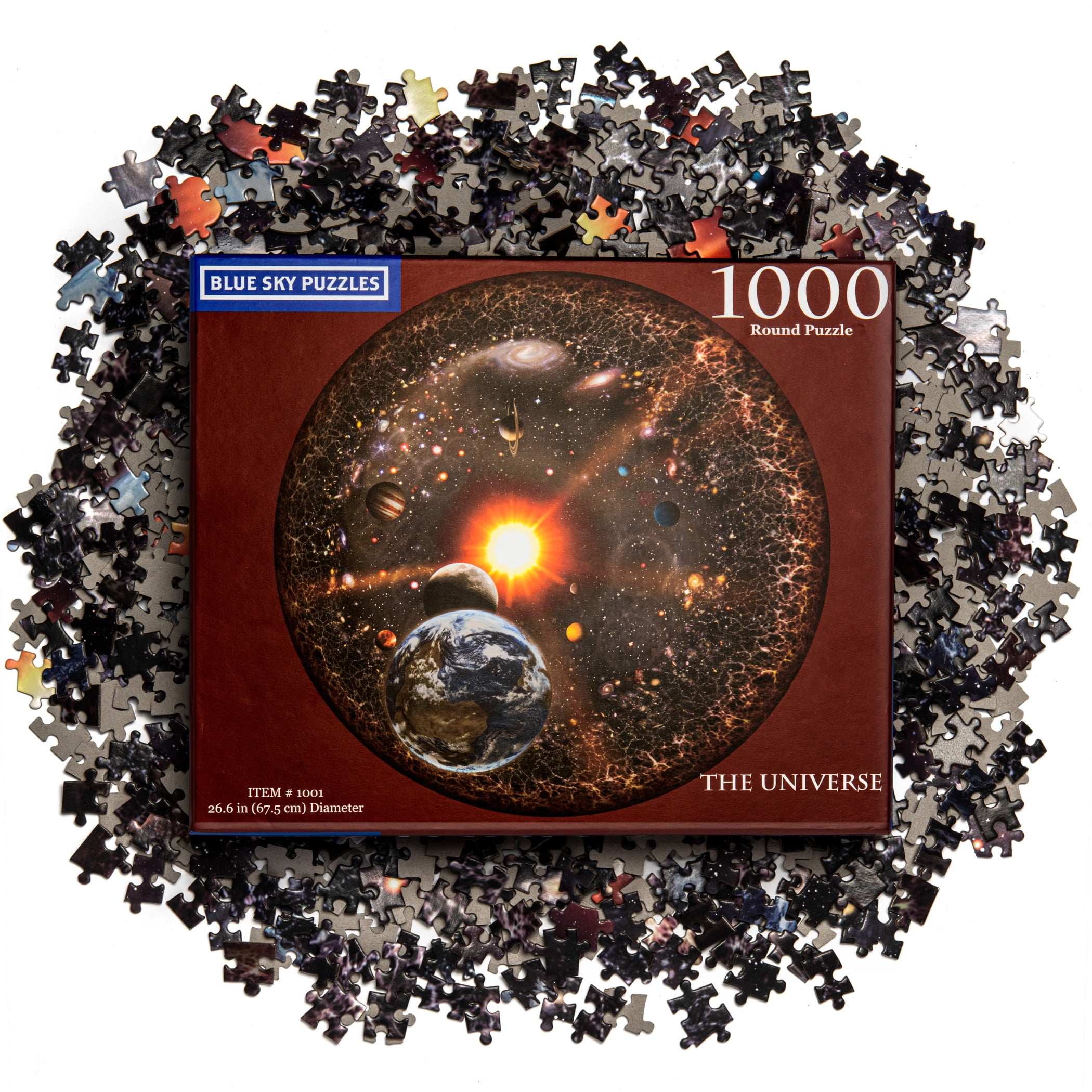 Blue Sky Puzzles 1000 Piece Round Space Jigsaw Puzzle for Adults - The ...