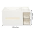 BESTYASH Practical White Desk Organizer Small Storage Container for ...