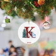 Christmas Pendant Decoration Christmas Tree Car Round Acrylic Pendant ...