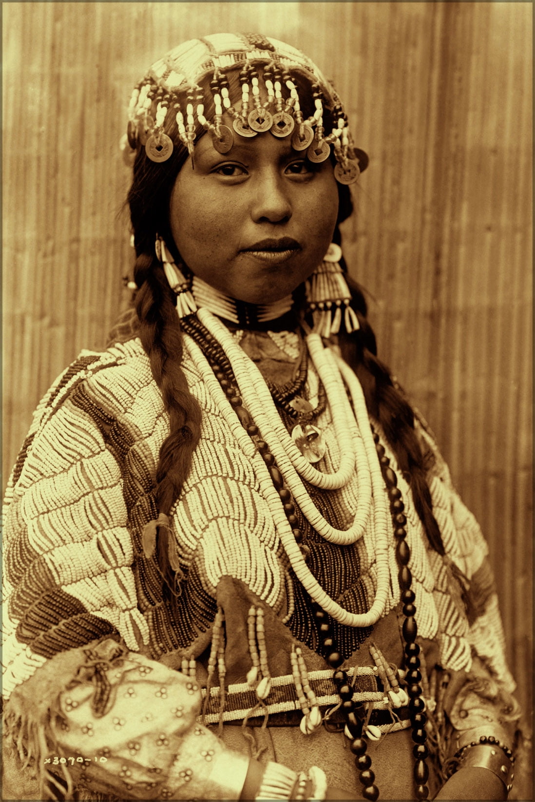 24"x36" Gallery Poster, Wishham (Tlakluit) bride native american indian ...