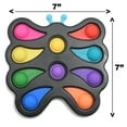 Butterfly Push Bubbles Pop Fidget Sensory Toy, Loud Side and a Quiet ...
