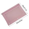 LEFTHIGH Home Three Hole Pen Case Transparent Document Folder Oxford ...