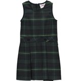 Cookies' Brand Big Girls' Bib Front Jumper - green/gold *plaid #83*, 14 ...