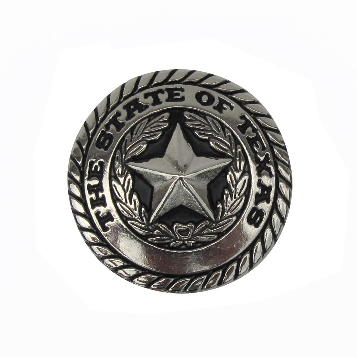 Silver Texas State Seal and TX Star Western Decor Concho - Walmart.com