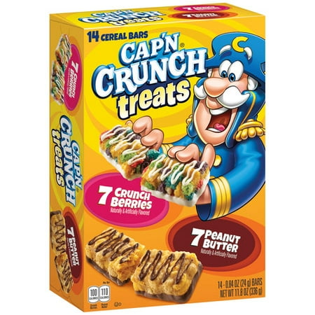 Cap'n Crunch Treats Cereal Bars Variety Pack, 0.84 oz, 14 count ...