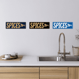 Signs ByLITA Standard Spices Sign (Ivory/Dark Brown) - Small - Walmart.com