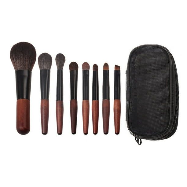 8pcs Mini Makeup Brush Set Portable Small Set Brushes Beginner Powder ...