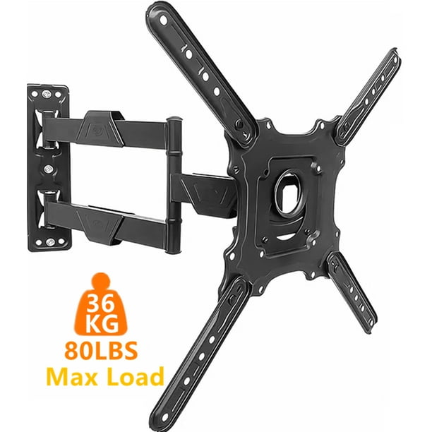 Full Motion TV Wall Mount for 26-60 inch TVs up to 80lbs and Max VESA ...