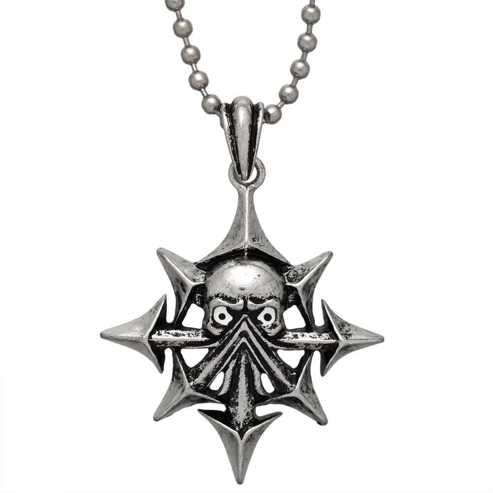 Silvertone Demon Compass Pendant - Walmart.com