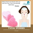 Rejuvv by Fushay: Gentle Exfoliation Facial Sponges, Natural Cellulose ...
