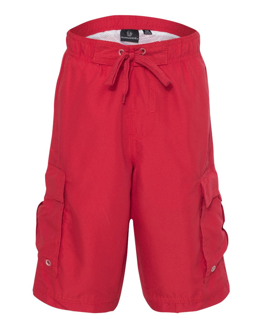 Burnside 4401 Boy's Striped Swim Trunks - Red/ Red - X-Large - Walmart.com
