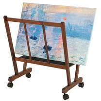 MEEDEN Wood Large Print Rack, Artist Storage Rack with Castors, Art ...