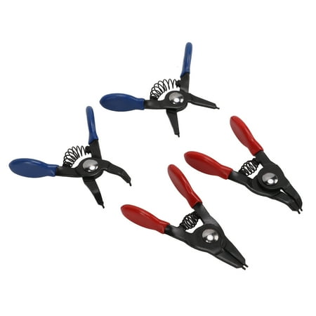 Small Circlip Plier, 4pcs Mini Snap Ring Plier Set Spring Loaded ...