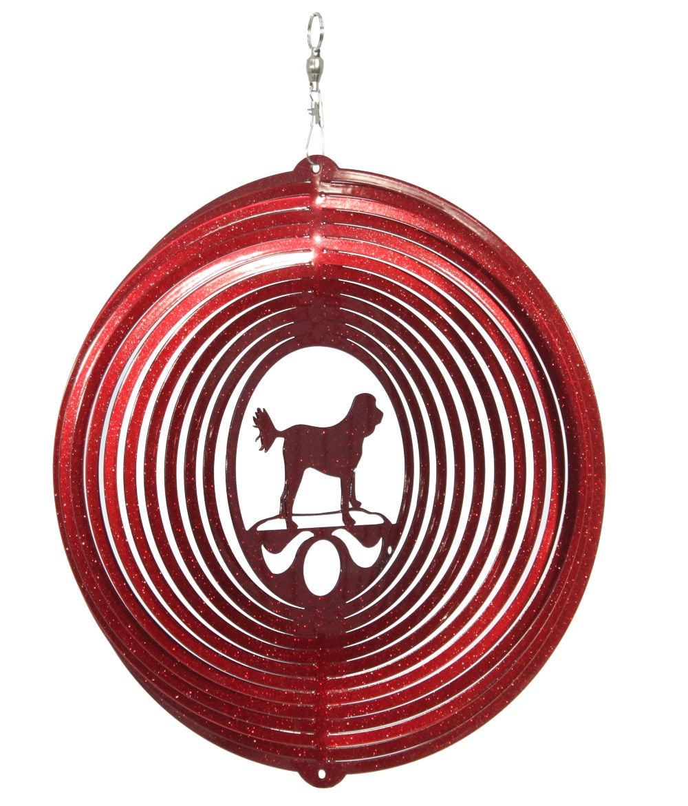 SWEN Products COCKAPOO Dog Circle Swirly Metal Wind Spinner - Walmart.com