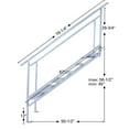 Extreme Max 3005.4281 Jumbo-Tread 6-Step Dock Stairs with Aluminum ...