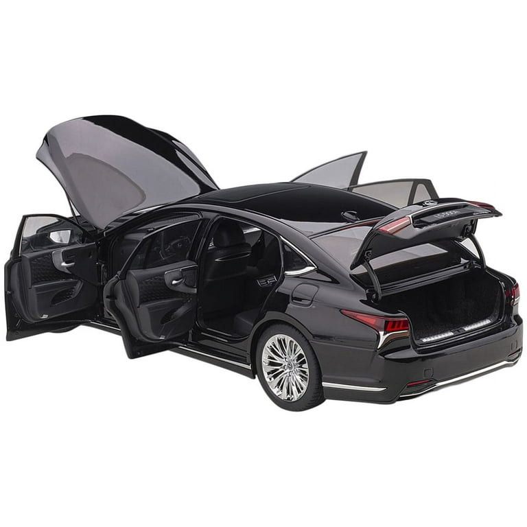 Lexus LS 500h Black with Black Interior 1/18 Model Car by Lexus LS 500h Black with Black Interior 1/18 Model Car by