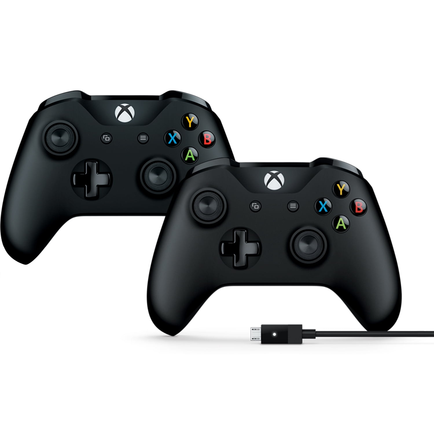 Kit 2 Controles Microsoft Xbox One Inalámbrico + Cable Windows ...