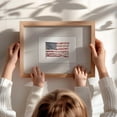 American Flag Print | Vintage Style Stripes | Fourth of July Unframed ...