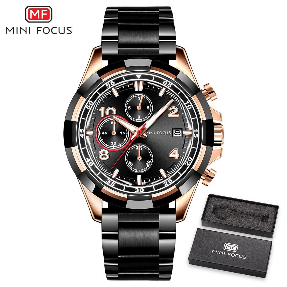 MINIFOCUS Luxury Brand Men's Wristwatch Quartz Watch Men Waterproof ...