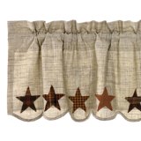 VHC Brands Abilene, Cotton, 16x60, Star Valance, Tan - Walmart.com