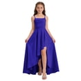 akafmk Girls Princess Birthday Dresses Spaghetti Straps Silk Satin ...